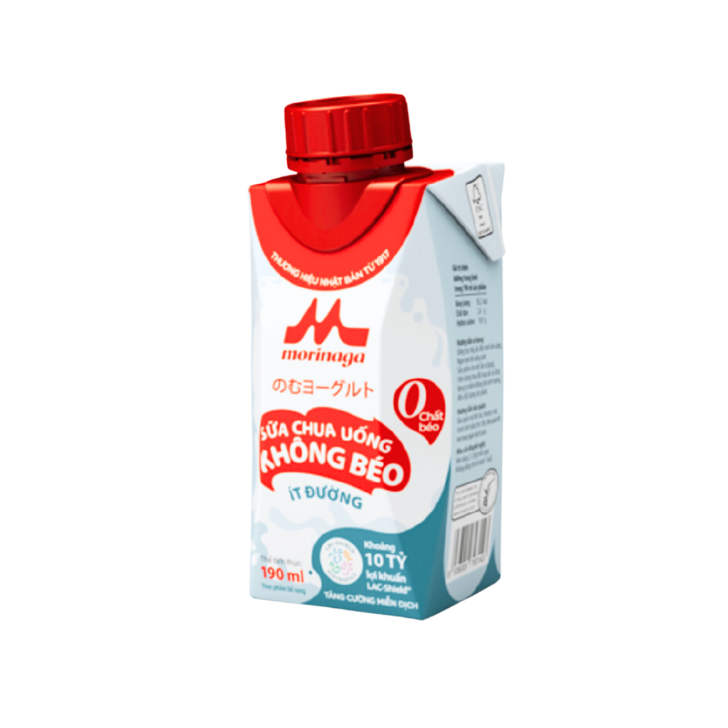 Sữa chua uống Morinaga không béo hộp 190 ml – FARMERS MARKET