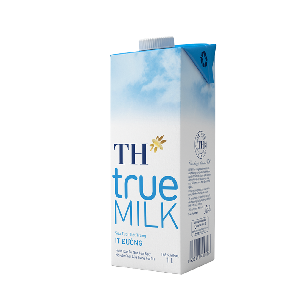 Sữa tươi tiệt trùng ít đường TH True Milk 1 lít (I0007938) – FARMERS MARKET