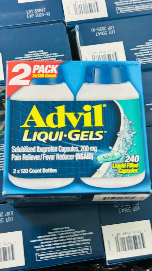 Thuốc giảm đâu Alvil Liquid Gels 200mg của Mỹ hộp 200 viên – Chuyên ...