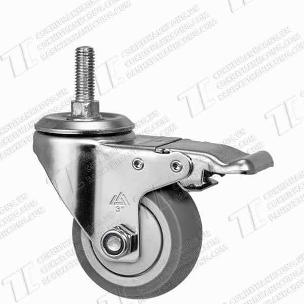 Bánh xe Inox IXR 75 xám vít Khóa2 – cokhithanhcong162