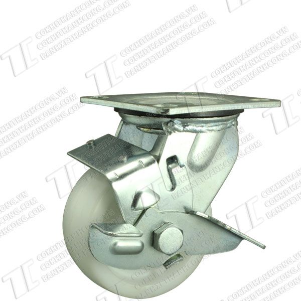 Bánh xe NPP100 PP trắng PH Khóa – cokhithanhcong162