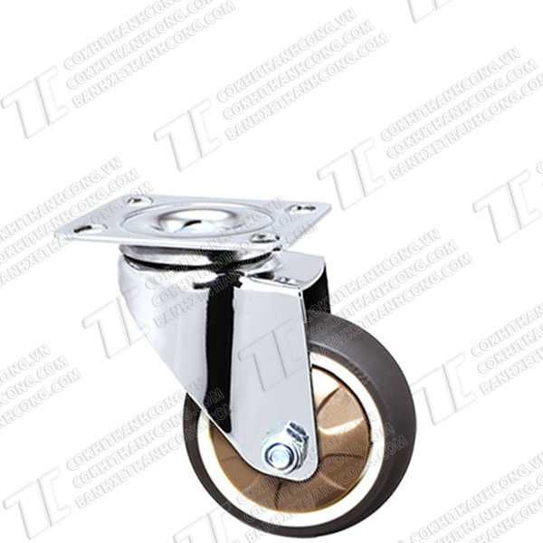 Bánh xe cao su nhiệt nâu TCF75 Quay – cokhithanhcong162