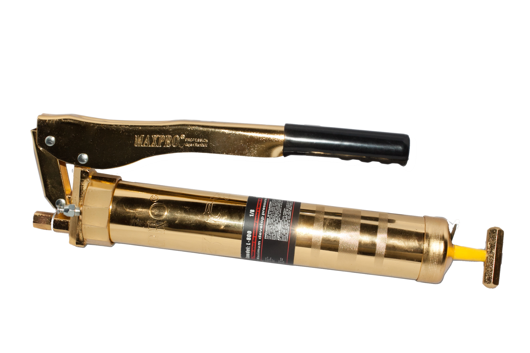Bơm mỡ vali vàng ( cao áp - 2 ti) 800cc – Maxpro