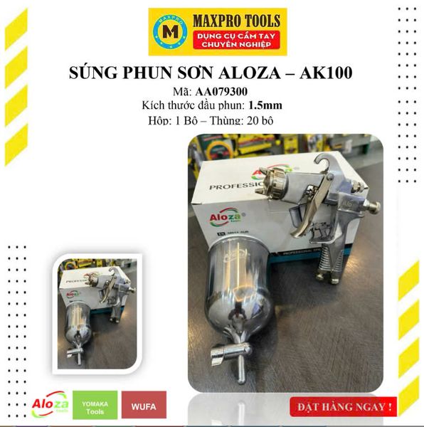Bình sơn cao cấp Aloza AK100 - 400cc ( bình trên ) – Maxpro