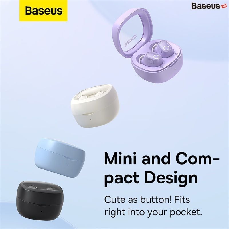 Baseus WM02- Tai Nghe Không Dây Baseus Bowie WM02 True Wireless Earbud