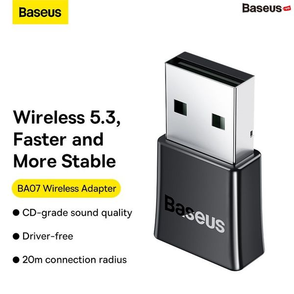USB Bluetooth Tốc Độ Cao Baseus BA07 Bluetooth Receiver 5.3