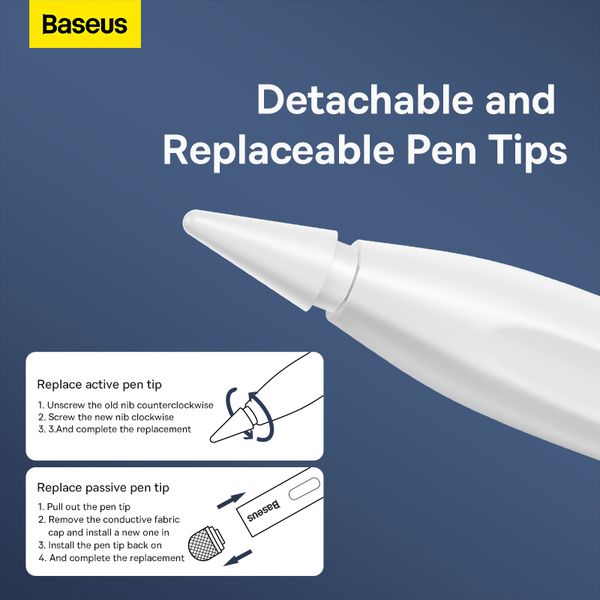 Baseus Smooth Writing Capacitive Stylus (Active version) White (Contai