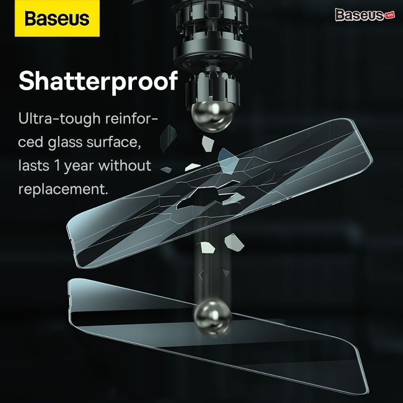 Kính Cường Lực Full HD 8K Cho iPhone 14 series Baseus All-glass Crysta