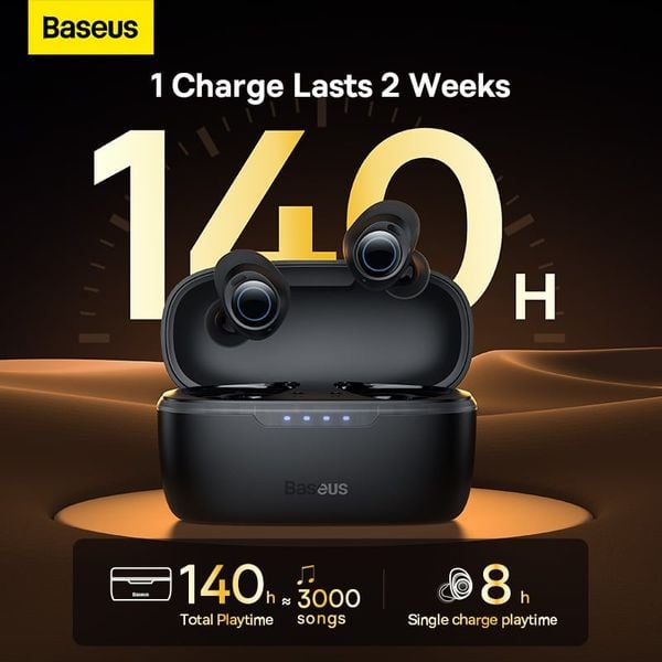 Tai Nghe Bluetooth Chống Ồn Chủ Động Baseus Bowie MA10 True Wireless