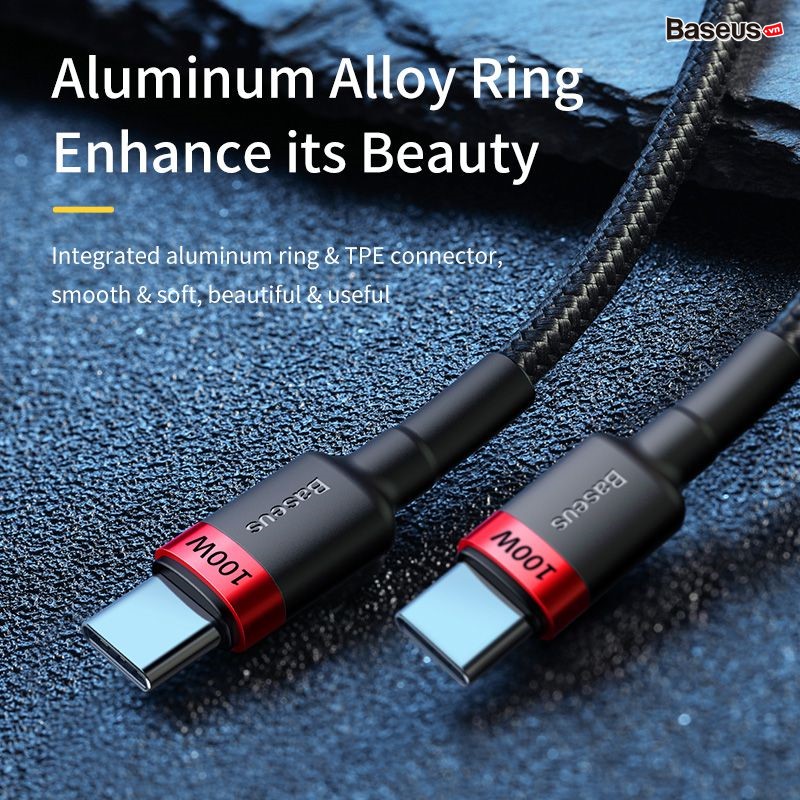 Baseus Cafule PD2.0 100W flash charging USB For Type-C cable (20V 5A) Baseus Cafule PD2.0 100W flash charging USB For Type-C cable (20V 5A)