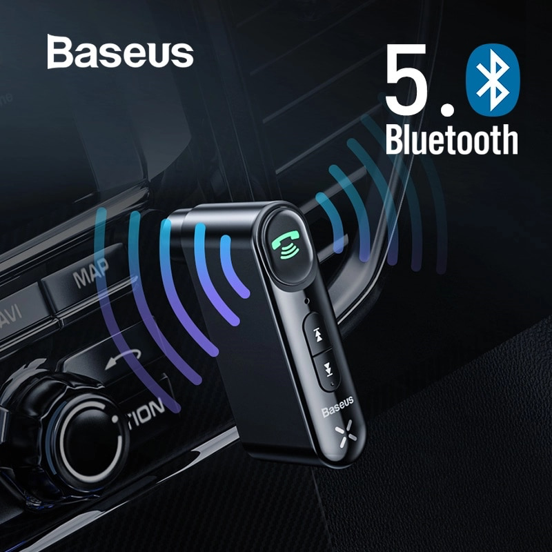 Bộ Bluetooth Receiver dùng cho xe hơi Baseus Qiyin AUX ( Car AUX 3.5mm ...