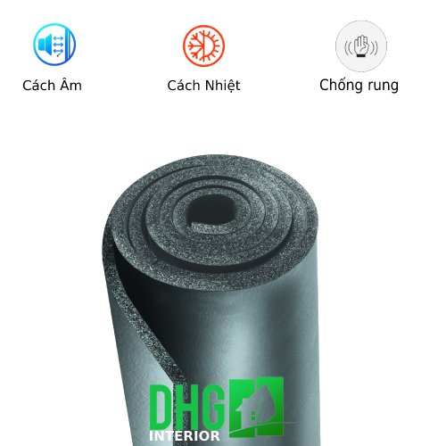 Cao Su Non Dày 10mm Vật Liệu Cách Âm, Tiêu Âm