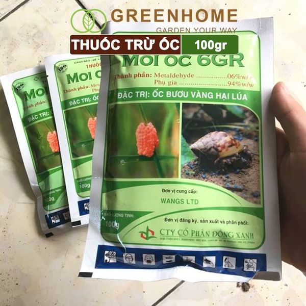 Thuốc Trừ ốc Moi Oc Bao 100gr Trừ ốc Sên Và Các Loại ốc Bảo Vệ Cây Siêu Thị Làm Vườn