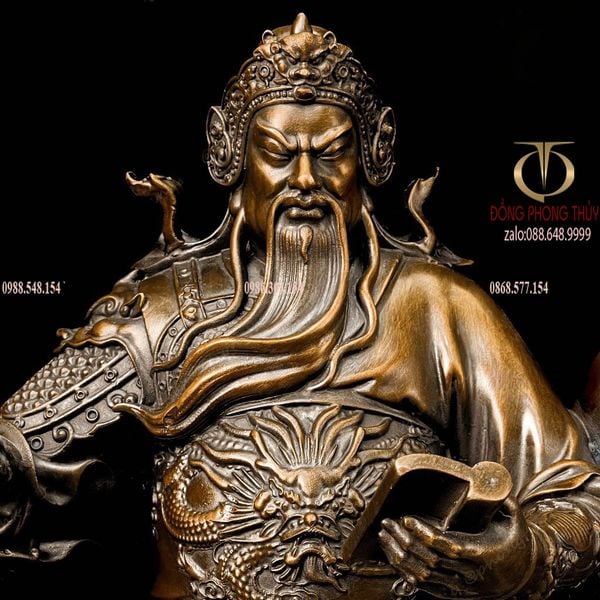 Quan thánh đế quân - Quan công ngồi đọc sách – Đồng Phong Thủy