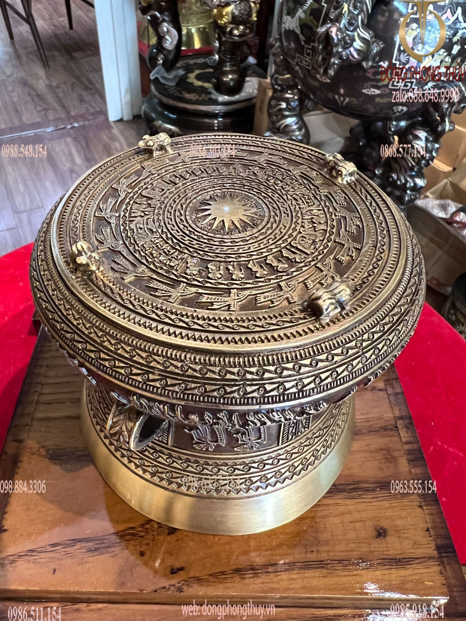 Trống Đồng Đông Sơn 12cm – Đồng Phong Thủy
