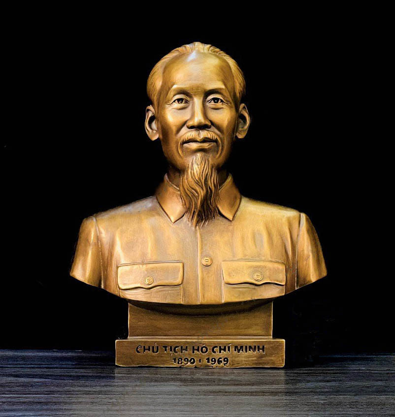 Tượng Bác Hồ 23cm -30cm-42cm-48cm bằng đồng – Đồng Phong Thủy