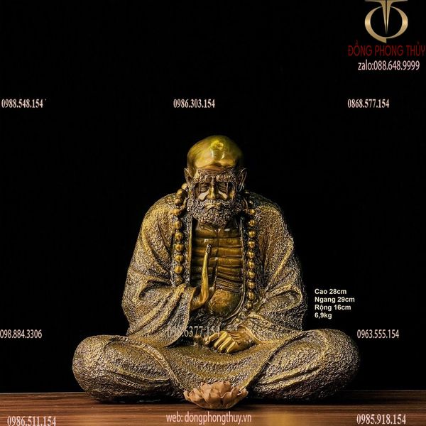 Tượng bồ đề đạt ma – Đồng Phong Thủy