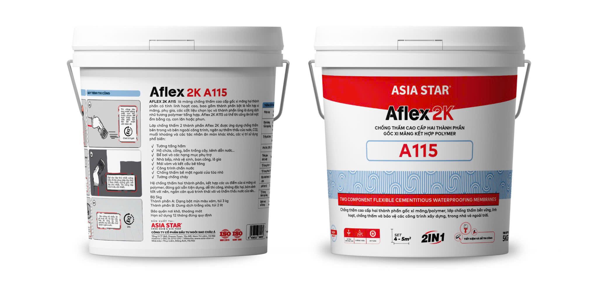 AFLEX 2K A115 - Chống thấm 2 thành phần gốc xi măng - polyme – Chống Thấm Nguyên Dũng