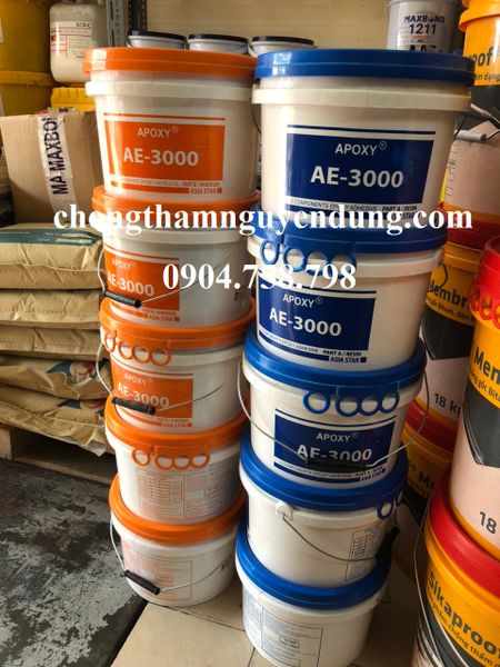 Keo Epoxy AE3000 màu ghi - bộ 20kg – Chống Thấm Nguyên Dũng