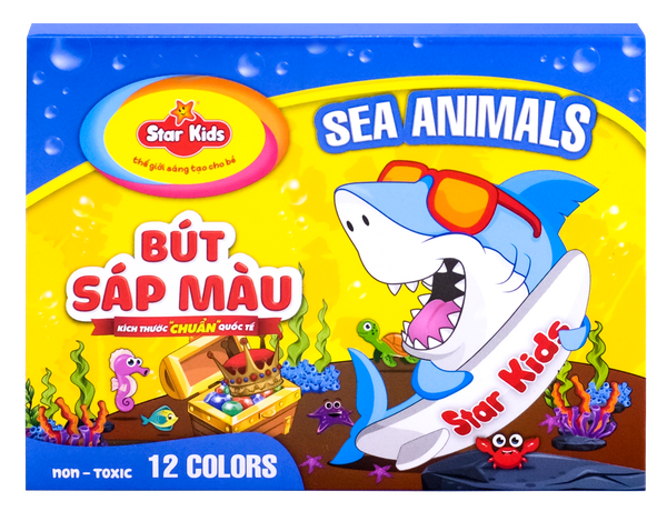 K-CR12/2 BÚT SÁP 12 MÀU – R STAR