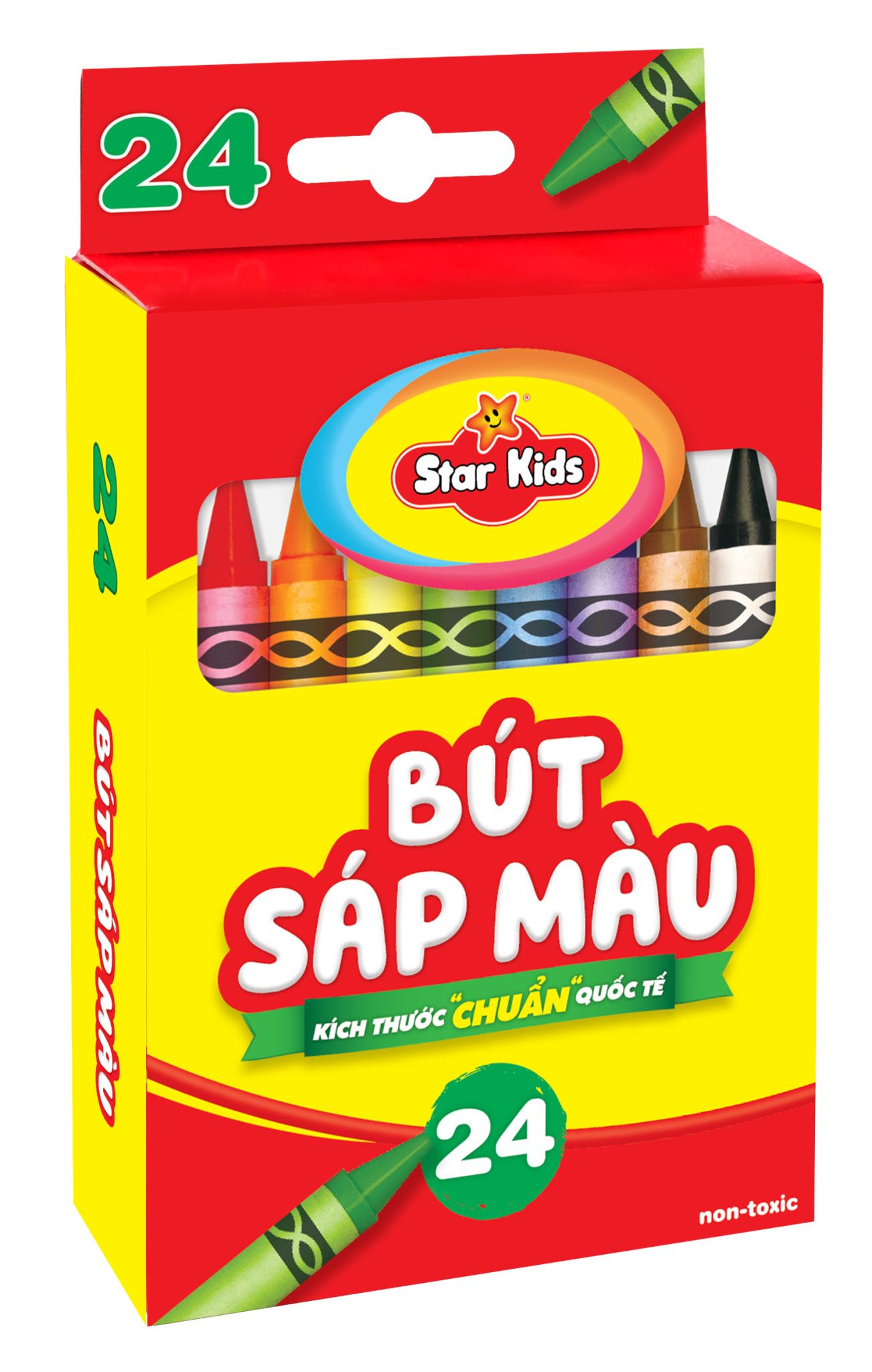 K-CR24 BÚT SÁP MÀU 24 CÂY – R STAR