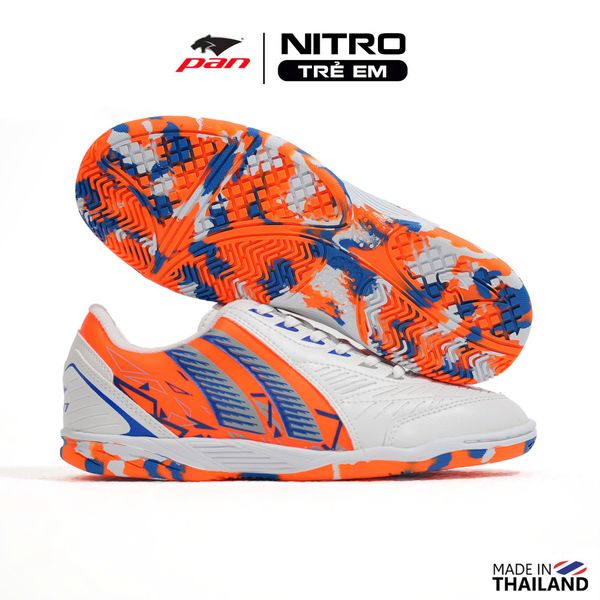 Giày đá bóng trẻ em đế bằng sân futsal Pan Nitro new 2025 – Pan Shop
