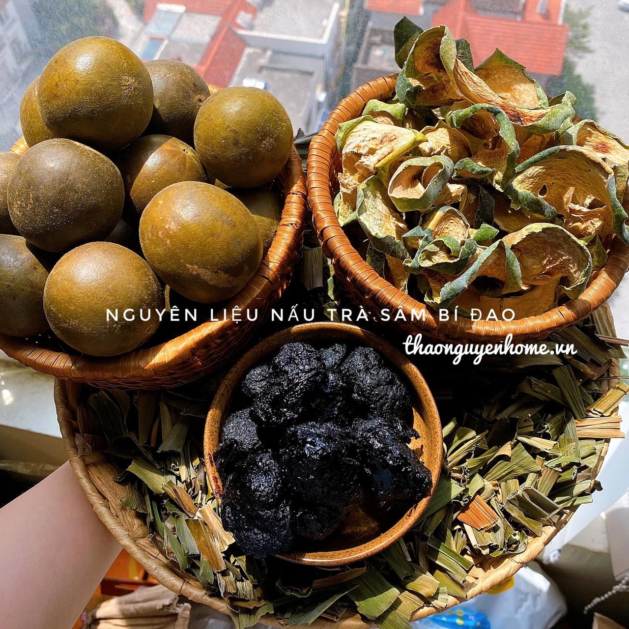 Trà bí đao phấn trắng thanh nhiệt tiêu đờm – thaonguyenhome