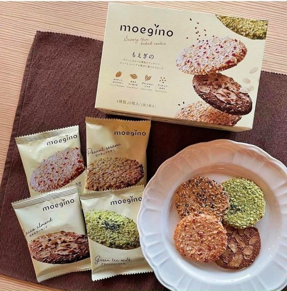 Bánh quy vừng nướng mỏng MOEGINO 4 vị 20 chiếc - 4934675114297 ...