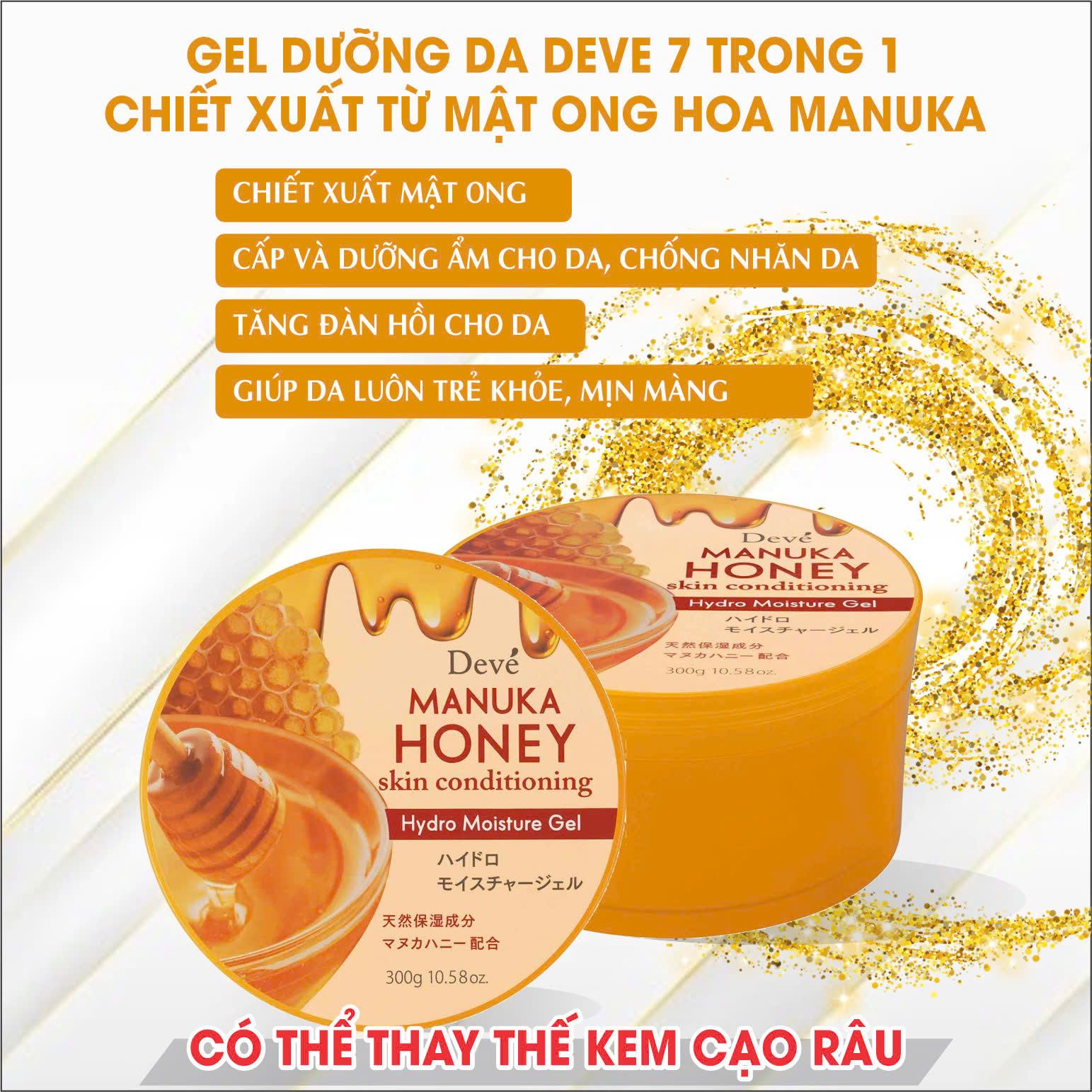 Gel dưỡng da Deve 7 trong 1 chiết xuất từ mật Ong hoa Manuka 300g ...