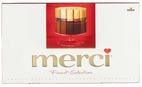 Sô cô la thanh hộp giấy Merci Finest Selection 400g (Chocolate ...