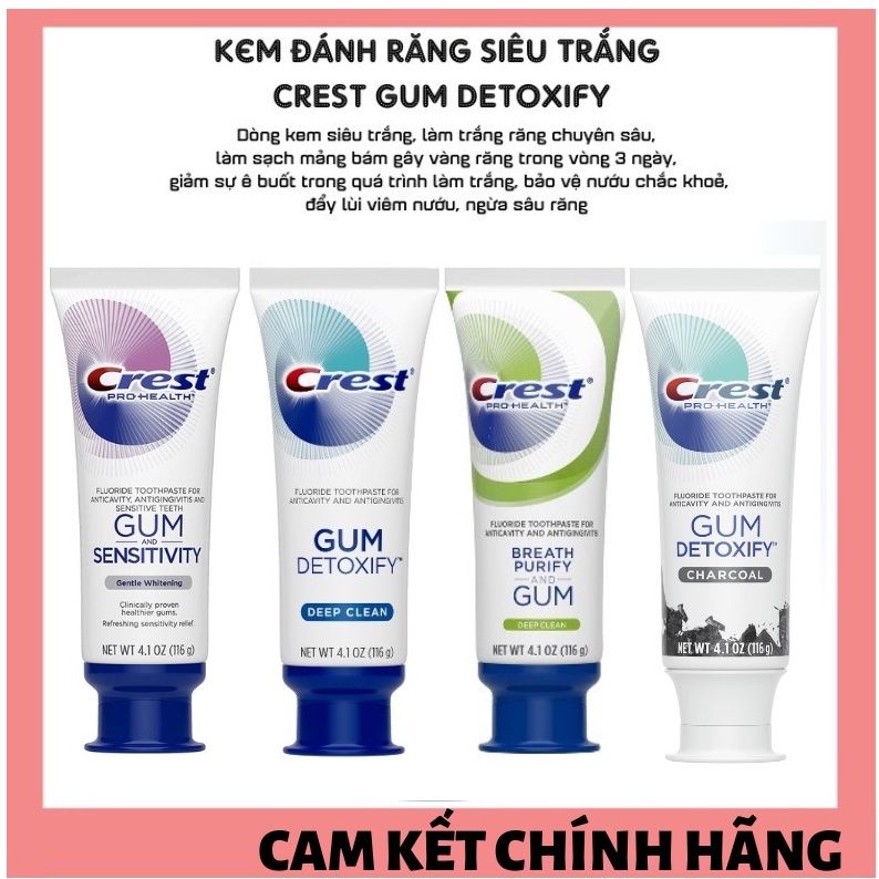 Kem đánh răng Crest Pro-Health Gum 116g của Mỹ – TIẾN THÀNH BEAUTY