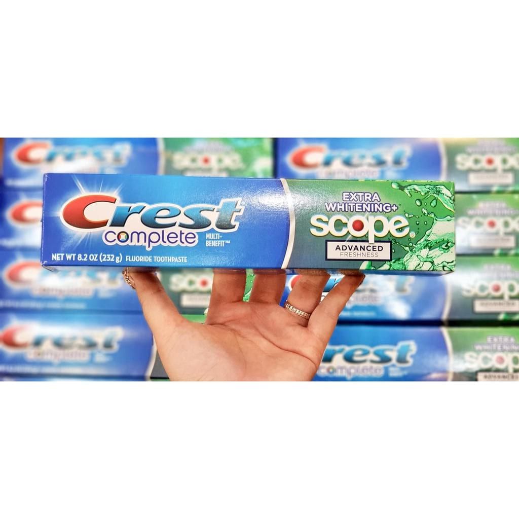 Kem đánh răng Crest complete Extra Whitening Scope Advanced Freshness ...