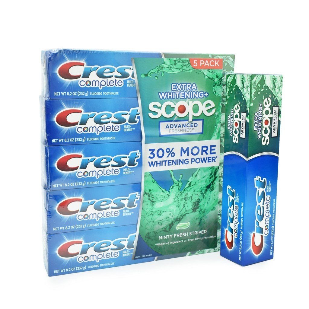 Kem đánh răng Crest complete Extra Whitening Scope Advanced Freshness ...
