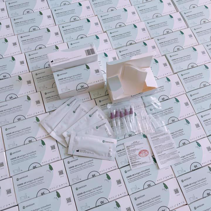 MR Sanicom Bộ kit test nước bọt nhanh Covid-19 của Đức – TIẾN THÀNH BEAUTY