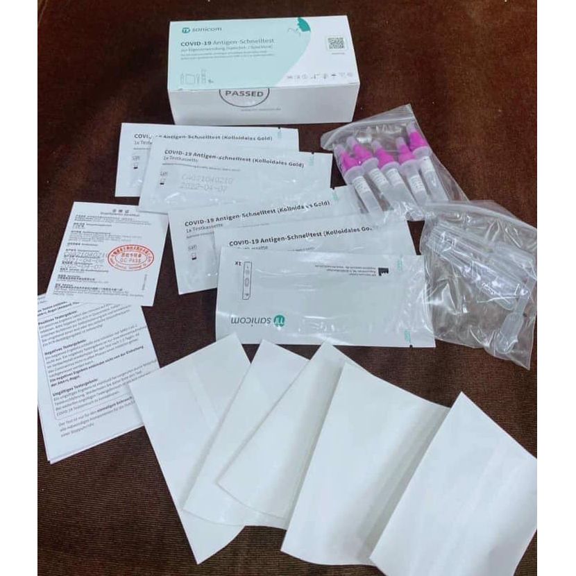 MR Sanicom Bộ kit test nước bọt nhanh Covid-19 của Đức – TIẾN THÀNH BEAUTY