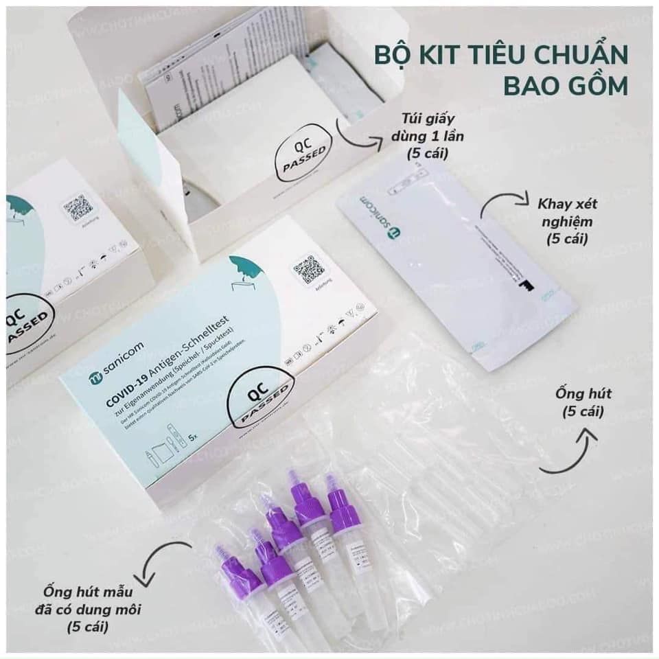 MR Sanicom Bộ kit test nước bọt nhanh Covid-19 của Đức – TIẾN THÀNH BEAUTY