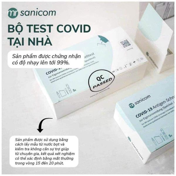 MR Sanicom Bộ kit test nước bọt nhanh Covid-19 của Đức – TIẾN THÀNH BEAUTY