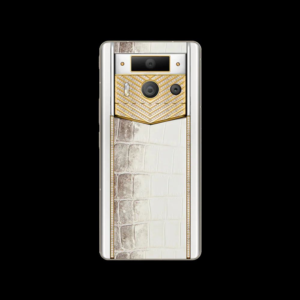 METAVERTU 2 Customized Himalaya Alligator Skin Web3 AI Phone - White ...