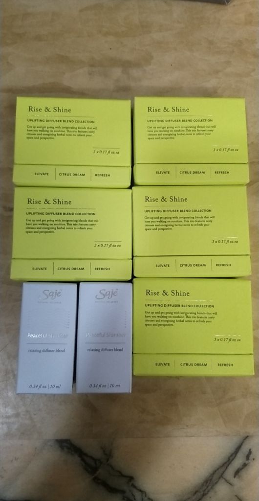 Set 3 chai Tinh dầu Rise Shine Diffuser Blend Collection Saje 15ml ...