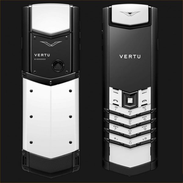 VERTU Signature S Black White kim cương thiên nhiên chính hãng – TIẾN ...