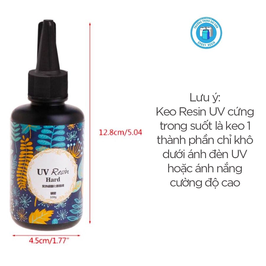 Keo Resin UV Mau Khô Trong Suốt (Cứng) 100G – Công ty TNHH TM Trường ...