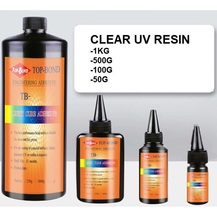 Keo UV RESIN TOPBOND Trong Suốt Loại Cứng 1Kg – Công ty TNHH TM Trường ...