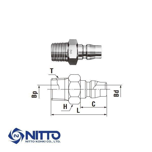 Đầu nối nhanh Nitto 20 PM – MRO Vật tư phụ tùng
