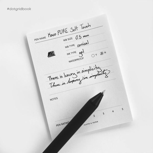Bút bi gel KACO PURE (cây lẻ) – Dot Grid Stationery
