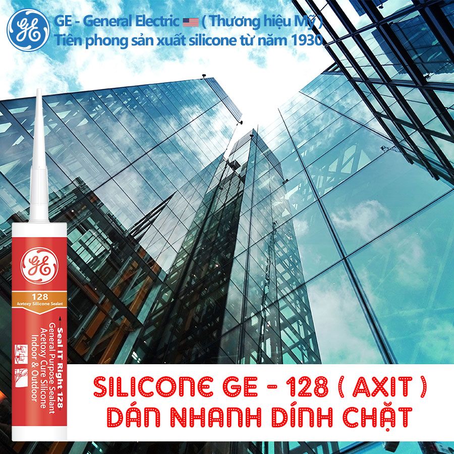 Keo Silicone GE - 128 – Hóa chất xây dựng