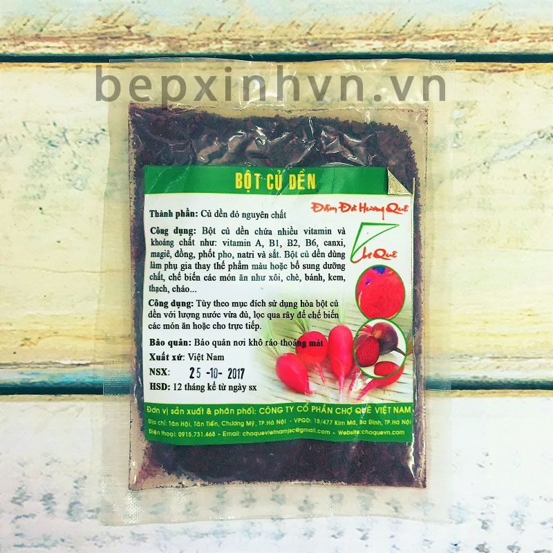 Bột tạo màu củ dền – bepxinhvn