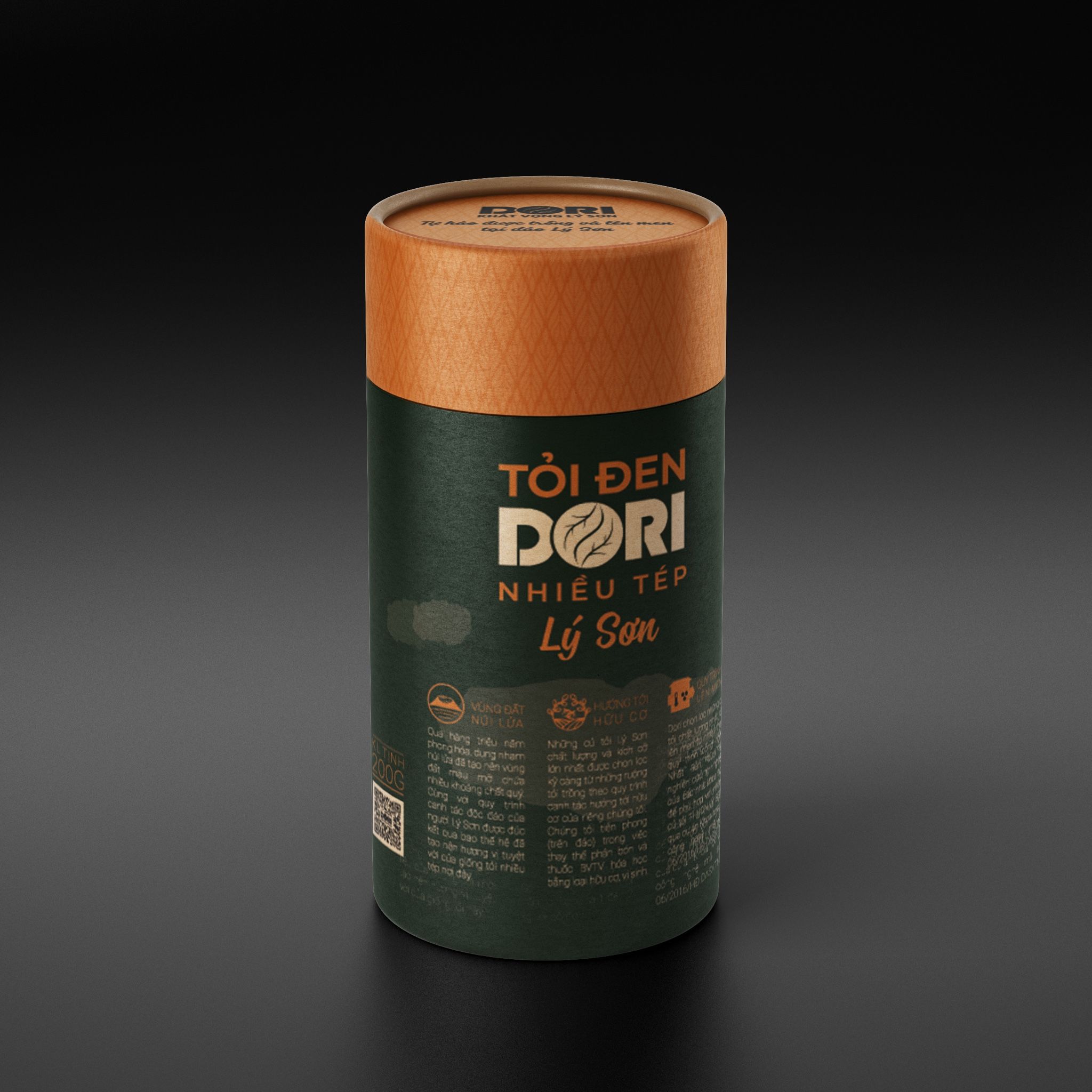 Tỏi đen Lý Sơn Dori nhiều tép - Lon giấy 200g – TỎI ĐEN LÝ SƠN DORI