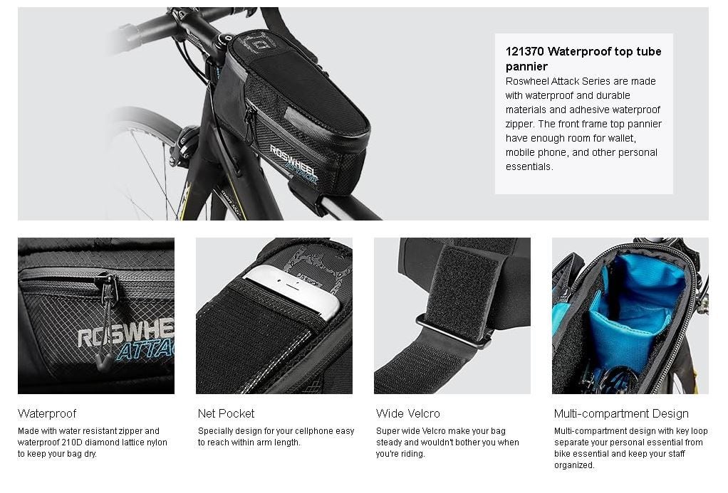 Túi treo phía trên sườn xe đạp Roswheel Attack B289 – B.A.T Shop - Bike ...