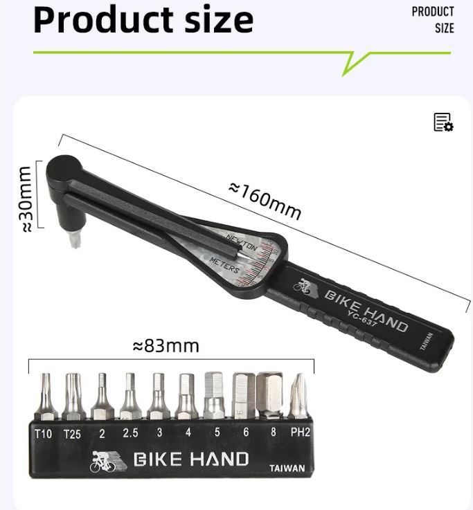 Bộ tool cờ lê lực xe đạp BikeHand 2-10Nm 10 chức năng YC637 – B.A.T Shop - Bike and Travel