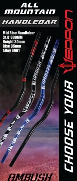 Ghidong xe đạp Ambus Weapon 800mm Rise 35mm – B.A.T Shop - Bike and Travel